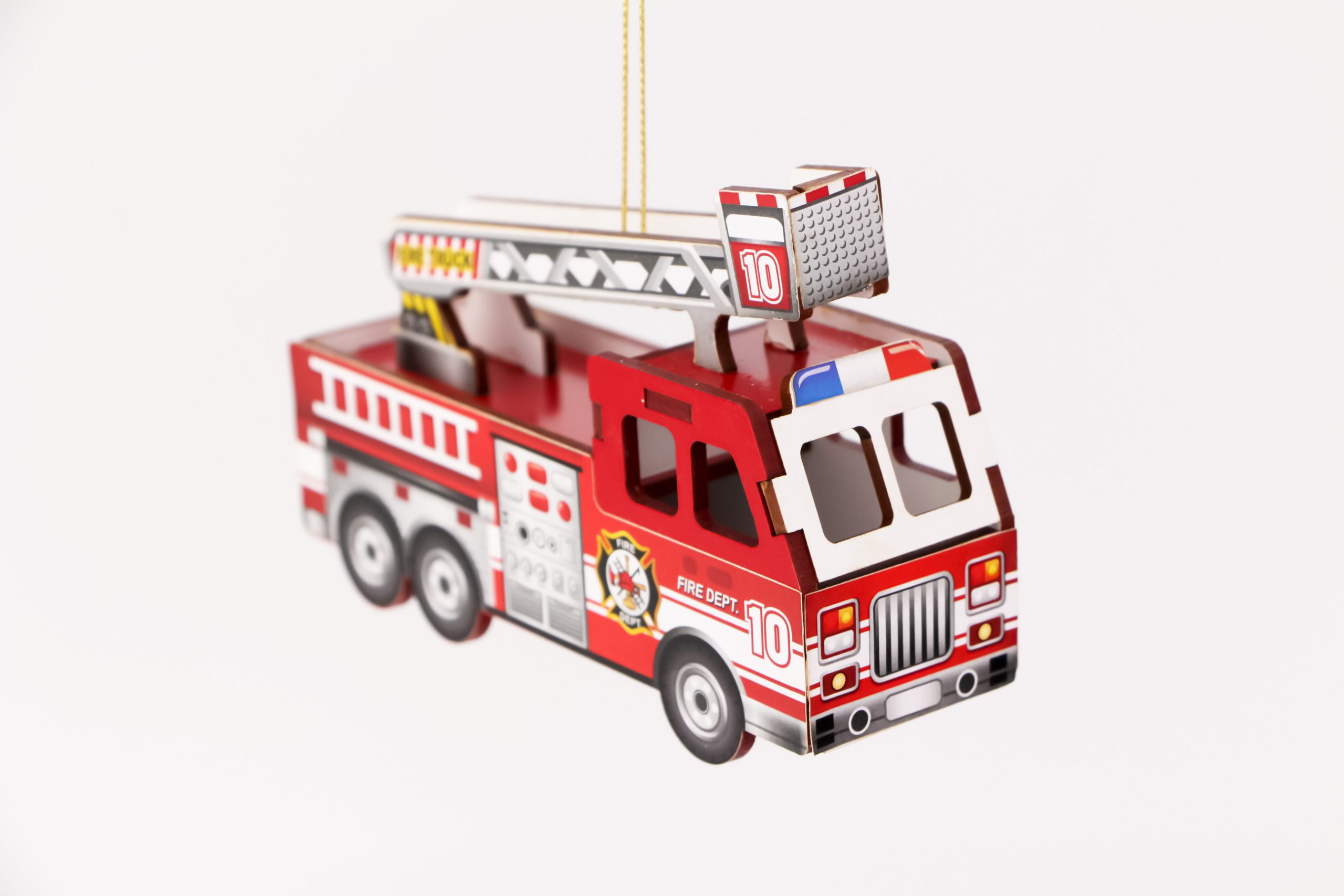 Fire Truck Ornament - Elegance Gifts & Novelties Inc