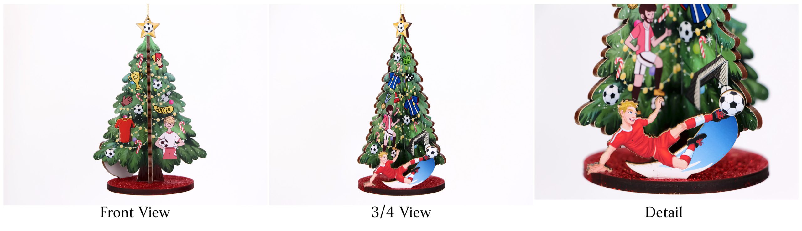 Soccer Tree Ornament - Elegance Gifts & Novelties Inc
